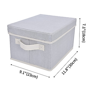 GRANNY SAYS Bundle of 3-Pack Storage Bins with Handles & 1-Pack Hanging Storage Shelves