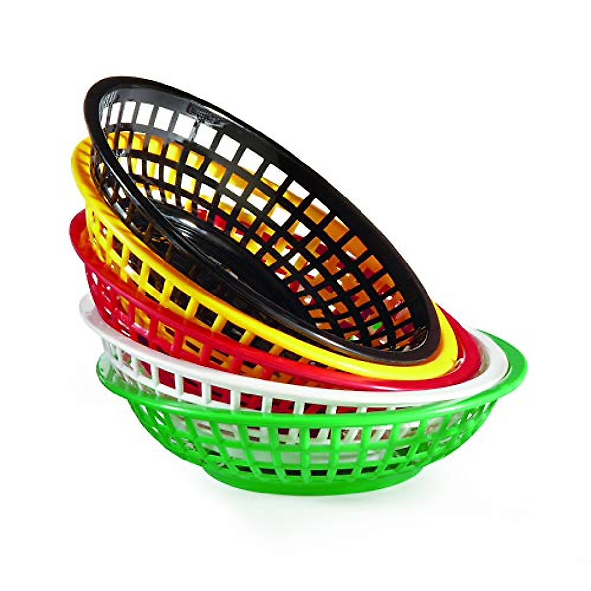 G.E.T. RB-820-W Round Serving / Bread Basket, 8", White (Set of 12)