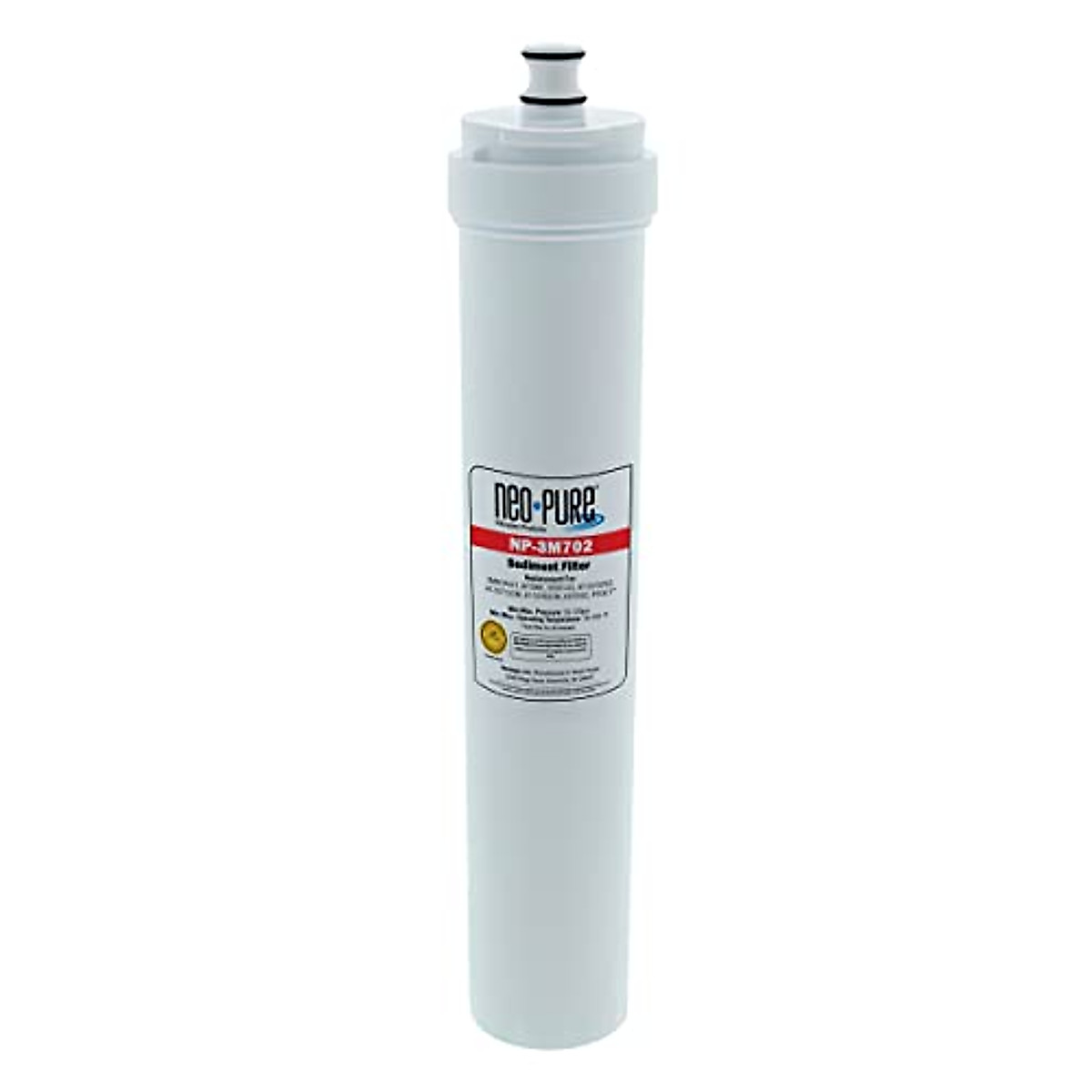 Neo-Pure NP-3M702 Sediment Prefilter Replacement Cartridge for the SQC3 and SQC4 Reverse Osmosis Systems Compatible with AQUA-PURE AP390E, 55581-03, Water Factory 47-55702G2, 47-55712CM, 47-55702CM