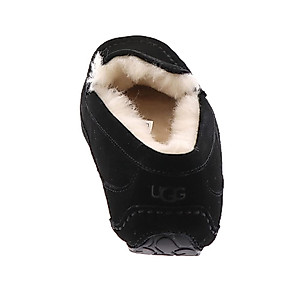 UGG Unisex-Child Ascot Slipper, Black Suede, 2