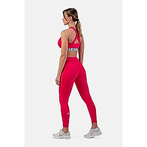 NEBBIA Medium Impact Cross Back Sports Bra 410 Pink