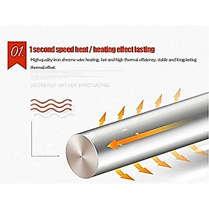 Trnni Electric Fireplace is Used for Portable Heater Electric Fireplace Stove Heater 2000W with Adjustable Thermostat Control & Fire Flame Effect (Color : White)