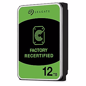 Seagate (Recertified) 12TB IronWolf NAS SATA Hard Drive 6Gb/s 256MB Cache 3.5-Inch Internal Hard Drive for NAS Servers, Personal Cloud Storage (ST12000VN0007)