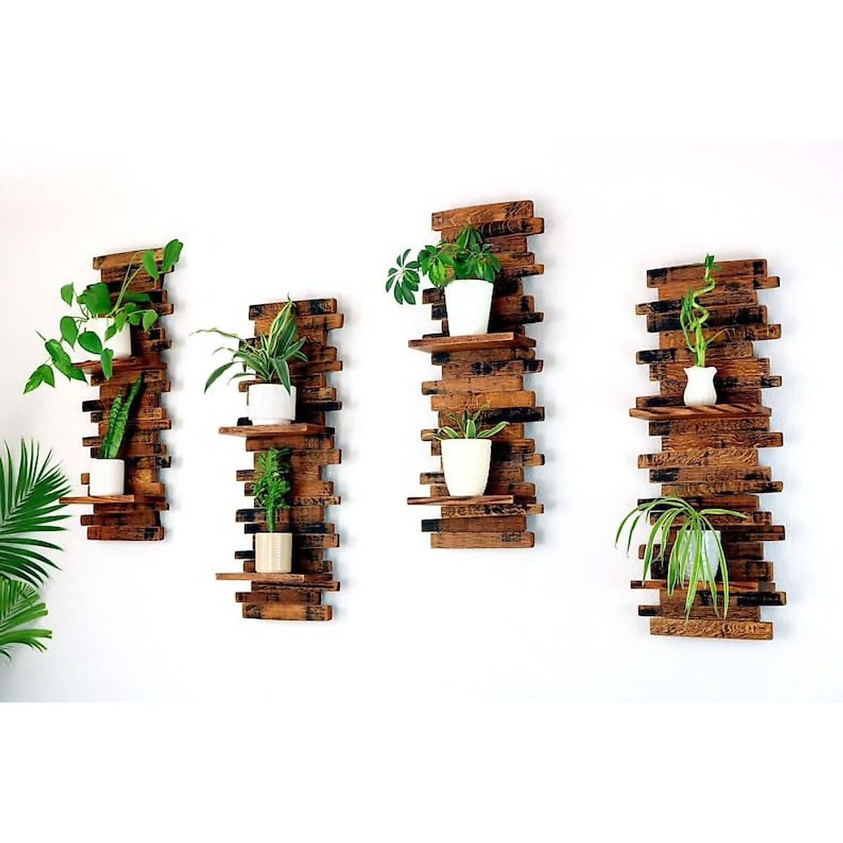 VOFMK Whiskey Barrel Plant Shelving (Large Double x2)