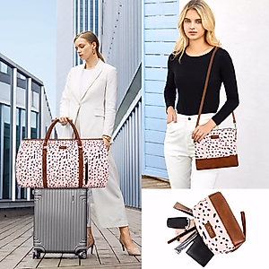 Convertible Garment Duffel Bag for Travel - Carry On Garment Bags With Toiletry Bag Large Weekender Bag for Men Women 2 in 1 Hanging Suitcase Suit Travel Duffel Overnight Bags 4pcs Set