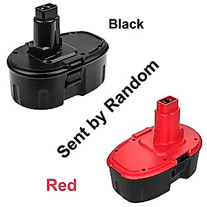 2 Packs 3.6Ah 18 Volt DC9096 Battery(Black) and DC9310 Charger Compatible with Dewalt 18V Battery DC9098 DC9099 DW9098 DW9099 DW9096