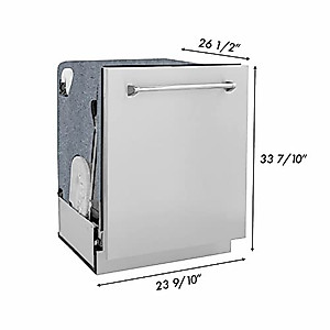 ZLINE 24" Monument Series 3rd Rack Top Touch Control Dishwasher in Stainless Steel with Stainless Steel Tub (DWMT-304-24)