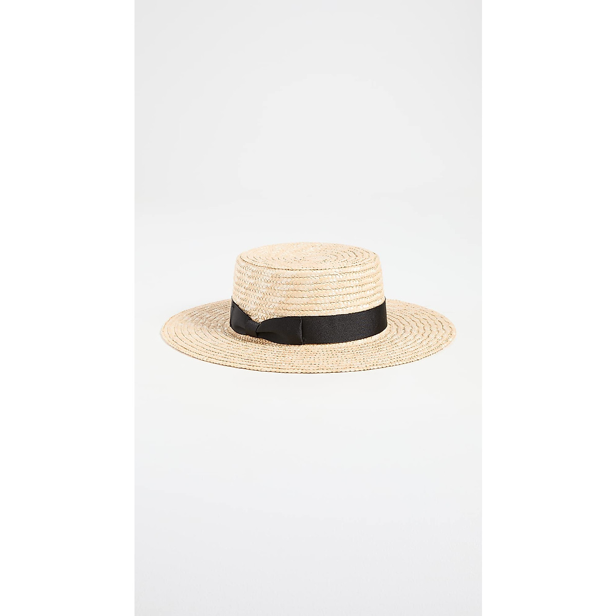 Lack of Color Women's Spencer Boater Hat, Natural/Black, S