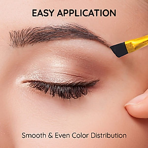 Mina Brow Brush-Premium Angled Eyebrow Brush For Powder, Henna, Cream, Tint, Makeup, Gel, Lamination & Wax