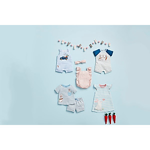 Mud Pie Baby Girl Bunny T-Shirt Dress, Blue, Small