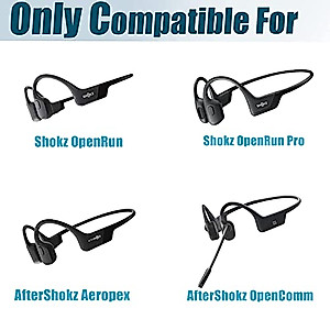Replacement Charging Cable Flexible USB Cable with Magnetic Charger Connector Compatible with AfterShokz Aeropex/OpenComm & Shokz OpenRun/OpenRun Pro/OpenRun Mini (AfterShokz Aeropex Mini) Headphones