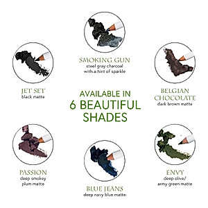 Honeybee Gardens Effortless Eyeliner Pencil in Belgian Chocolate, Rich Pigmentation, Smooth, Long-Wearing, Vegan, Gluten-Free