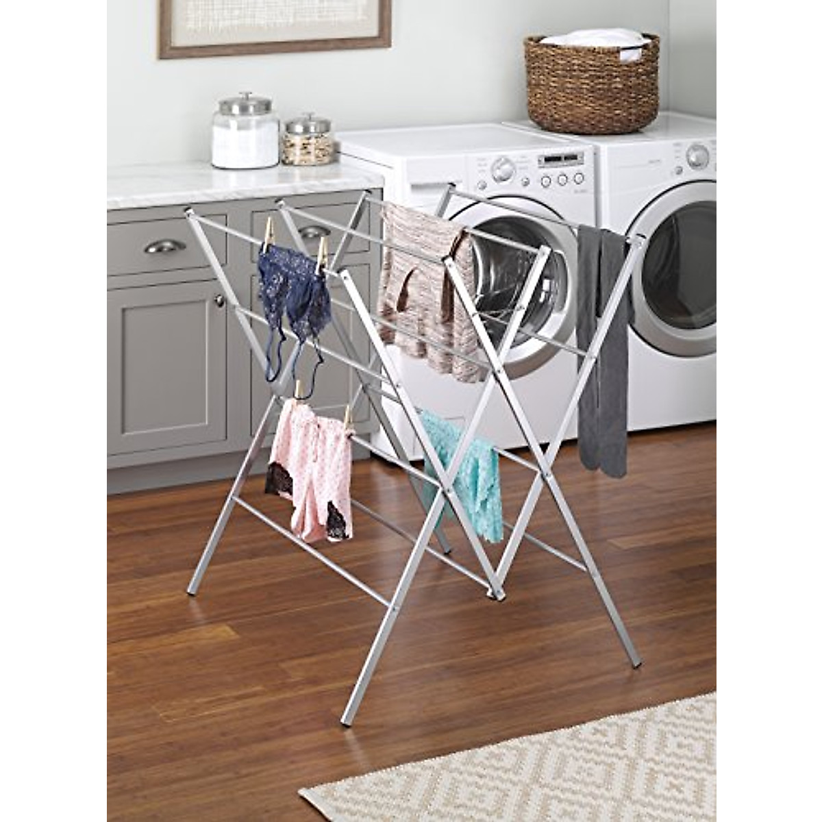 Whitmor Oversized Drying Rack, Silver 6779-8219