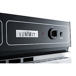 Summit Appliance WTM7212KW 24" Wide Gas Wall Oven with Electronic Ignition, Digital Clock/Timer, Interior Light, Lower Broiler Compartment