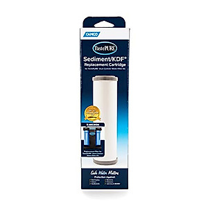 Camco TastePURE 5-Micron Replacement Significantly Reduces Sediment, Taste, Odor and Chlorine | Prolongs Your Carbon Block Filter (40637)