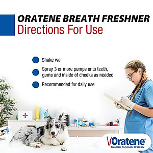 Oratene Brushless Oral Care Breath Freshener for Dogs and Cats, 4oz