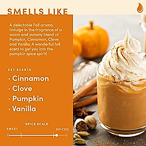 Fall Candles, Pumpkin Spice Candles for Home, Autumn Candle, Pumpkin Candle, Fall Scented Candles for Home, Fall Home Decor, Fall Bathroom Decor, Autumn Decor, Hello Pumpkin, Hello Fall - 9oz