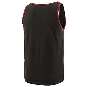 KNQR Men's Casual Retro Slim Fit Workout Gym Muscle Running Tank Top Undershirts Sleeveless Shirts H.Charcoal/Rusty L