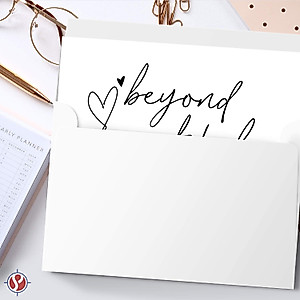 Beyond Grateful – Thank You So Very Much! Appreciation Cards and Envelopes – Weddings, Christmas, Holidays, Small Business, Baby Bridal Showers, Funerals, Graduation – 4.25" x 5.5" – 25 per Pack