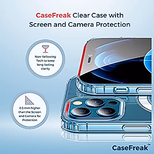 CASEFREAK Clear Case for iPhone 11 Pro Max with Magnetic Ring, Compatible with Mag-Safe Accessories, Slim Fit, Protective Case for iPhone 11 Pro Max (6.5" Screen)