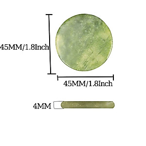 MIAO YUAN 10 PCS Jade Eyelash Glue Pad Eyelash Extension Glue Holder False Eyelash Adhesive Tray False Eyelash Holder Base (Green)