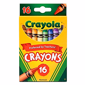 Crayola Crayons 16 Per Box (Pack of 12) 192 Crayons in Total