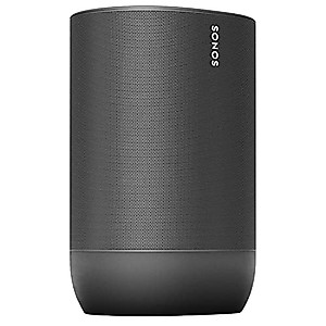 Sonos Move - Battery-Powered Smart Wi-Fi and Bluetooth Speaker with Alexa Built-in - Black (2-Pack)