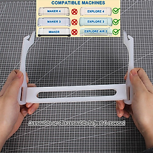 LOPASA Extension Tray Compatible with Cricut Explore Air 2 and Explore 3, Cricut Accessories for Mats Holder, Cricut Tray Extender, Suitable for 12x12 & 12x24 Grip Cutting Mat (Explore Series Machine Only)