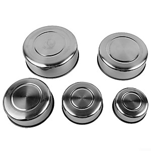 Cloudpower 5 Pcs Stainless Steel Food Storage Containers With Plastic Lids, Leakproof Stainless Steel Lunch Box Containers, Deep Size Bowls