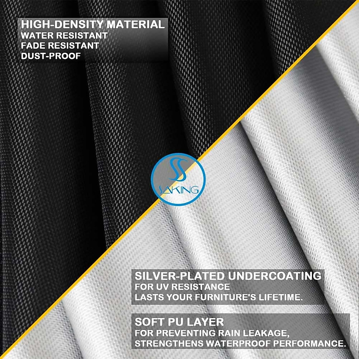 Saking Outdoor Cooler Table cover for Keter 7.5 Gallon Cool Bar Table, Waterproof Outdoor Barrel Cool Bar Table Cover, Round Pool Side End Table Cover with Drawstring, 21" D x 23" H, Black