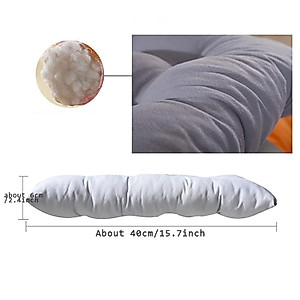 WanJing Chair Pad Square Office Chair Seat Cushion with Ties,Set of 2/4 Chair Cushion 15.7''x15.7''x2.4'' Washable Chair Mat for Kitchen Dining Office Chair-2 Piece-Gray