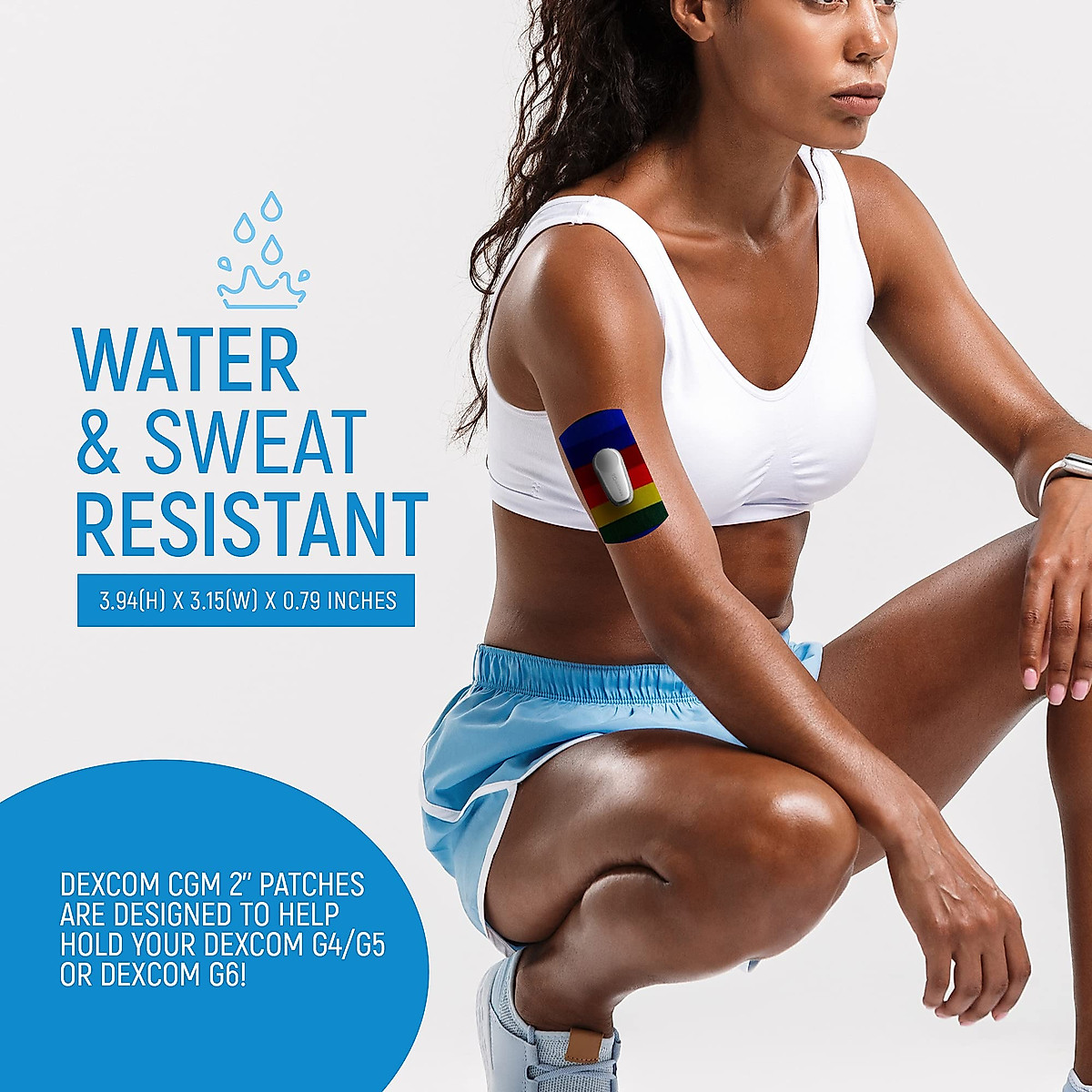 RockaDex Adhesive Patch for Dexcom CGM G6 10 Pack (Mix Pack)