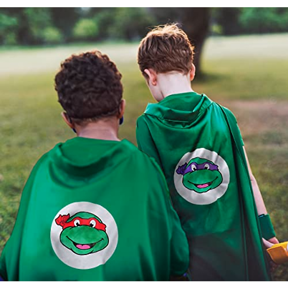 Joy2ee Superhero Ninja Cartoon Dress up Cosplay Costumes for Kids with Cape and Eye Mask