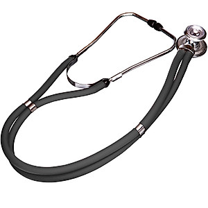 Novamedic Dual Head Sprague Rappaport Stethoscope, Black, 30-inch First Aid Stethoscope for Nurses, Doctors, ETMs, Nursing Homes, Cardiac Diagnostic, Cardiology and Medical Supplies Kit