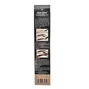 Music Flower 2 in 1 Eyebrow Pencil,Waterproof & Long Lasting Liquid Eyebrow Pen,Dual Ended Pencil Fills and Defines Brow Tint with the Precision & Definition of Microblading,Chestnut
