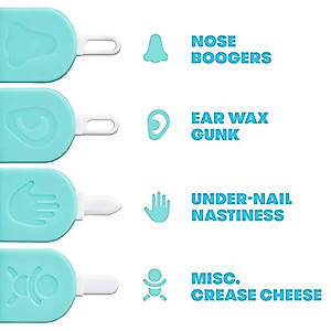 Frida Baby 3-in-1 Nose, Nail + Ear Picker by Frida Baby the Makers of NoseFrida the SnotSucker, Safely Clean Baby's Boogers, Ear Wax & More