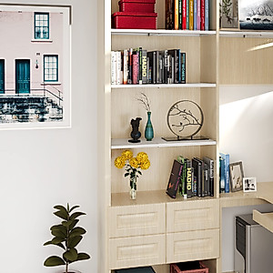 SOFRON Closet Shelf Expandable-Length Metal Storage Rack DIY Divider Separator for Cabinet Wardrobe Cupboard Kitchen Bathroom, Large 1 Pack