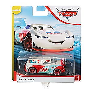 Disney Cars Toys Paul Conrev Die-cast Character Vehicles, Miniature, Collectible Racecar Automobile Toys Based on Cars Movies, for Kids Age 3 and Older