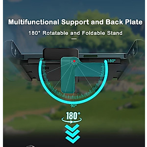 Funnywin Switch Joy Con Comfort Grip, iPad 10.2 & Mini Retractable Holder with Joy Con Game Controller Grip Handle for iPadOS 16 & iOS16 iPhone 13 & 14 Pro Max Stand (LZ iPhone)