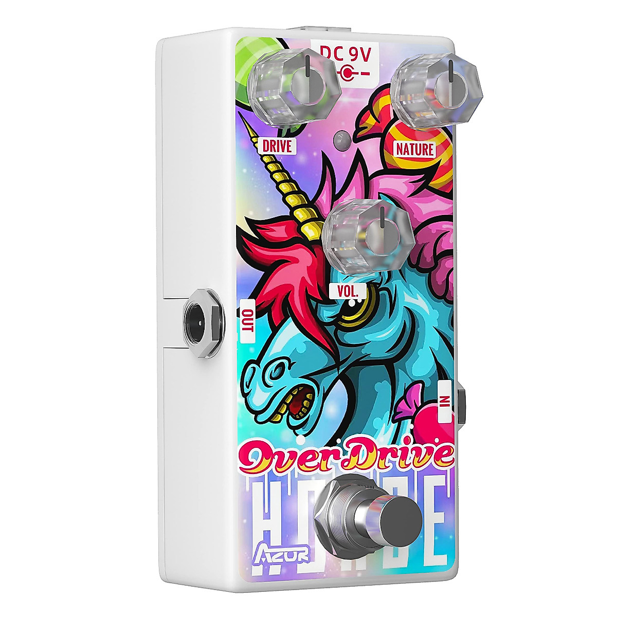 AZOR Overdrive Guitar Pedal Horse Overdrive Analog Effect Pedal for Electric Guitar True Bypass AP504