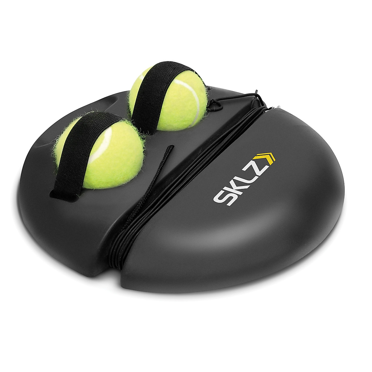 SKLZ Dual Swivel Tennis Ball Launcher, Multipurpose Trainer, 15-Foot Kinetic Cord, Ages 7 and Up