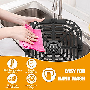 Air Fryer Accessories for Instant Pot Vortex Plus 6 in 1 6 QT Gourmia GAF735 6 QT Air Fryer, Air Fryer Replacement Parts Tray Rack Grill Plate Grill Pan Crisper Plate, Dishwasher Safe