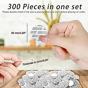 Tondiamo 150 Pcs Pressure Sensitive Seals Foam Lid Liner Bottle Seals Waterproof Safety Tamper Resistant Sealing Gasket Activated Seals for Glass Jar Plastic Lid Canning Vials(1.38 Inch/ 35 mm)