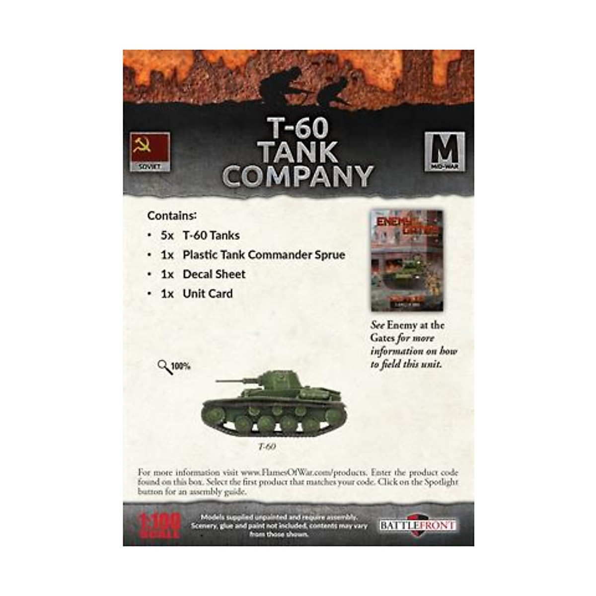 Flames of War: Mid War: Soviet: T-60 Tank Company (SBX45)