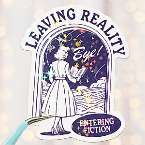 150 PCS Romance Book Stickers for Kindle, Holographic Bookish Sticker Pack Reading Booktok Glitter Vinyl Decals for Laptop Ebook Readers Water Bottles Journal Scrapbook Waterproof