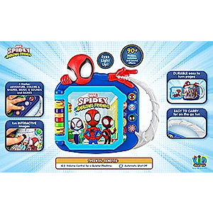 eKids Spidey and His Amazing Friends Book, Toddler Toys with Built-in Preschool Learning Games, Educational Toys for Fans of Spiderman Toys and Gifts