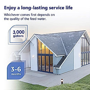 Overbest FXHSC 10" x 4.5" Whole House Water Filter, Replacement for GE FXHSC, Culligan R50-BBSA, Pentek R50-BB and DuPont WFHDC3001, American Plumber W50PEHD, GXWH40L (3 Pack)