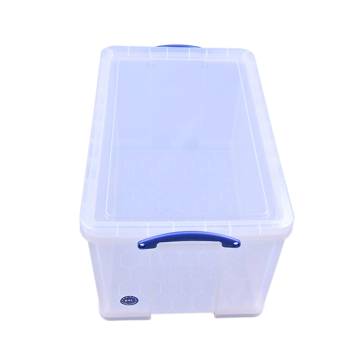 REALLY USEFUL 84 LITRE BOX WITH LID CLR
