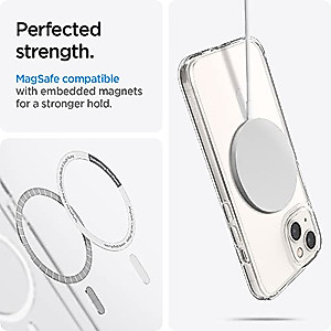 Spigen Ultra Hybrid Mag (MagFit) Compatible with MagSafe Designed for iPhone 13 Case (2020) - White