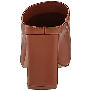 The Drop Women's Avena Square Toe Block Heel Mule, Cognac, 8